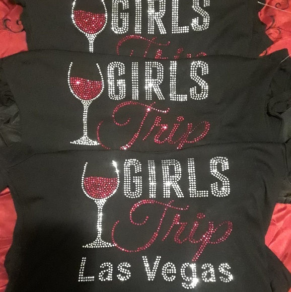 Tops | Bling Shirts Stylish With Rhinestones Sizes S4x | Poshmark